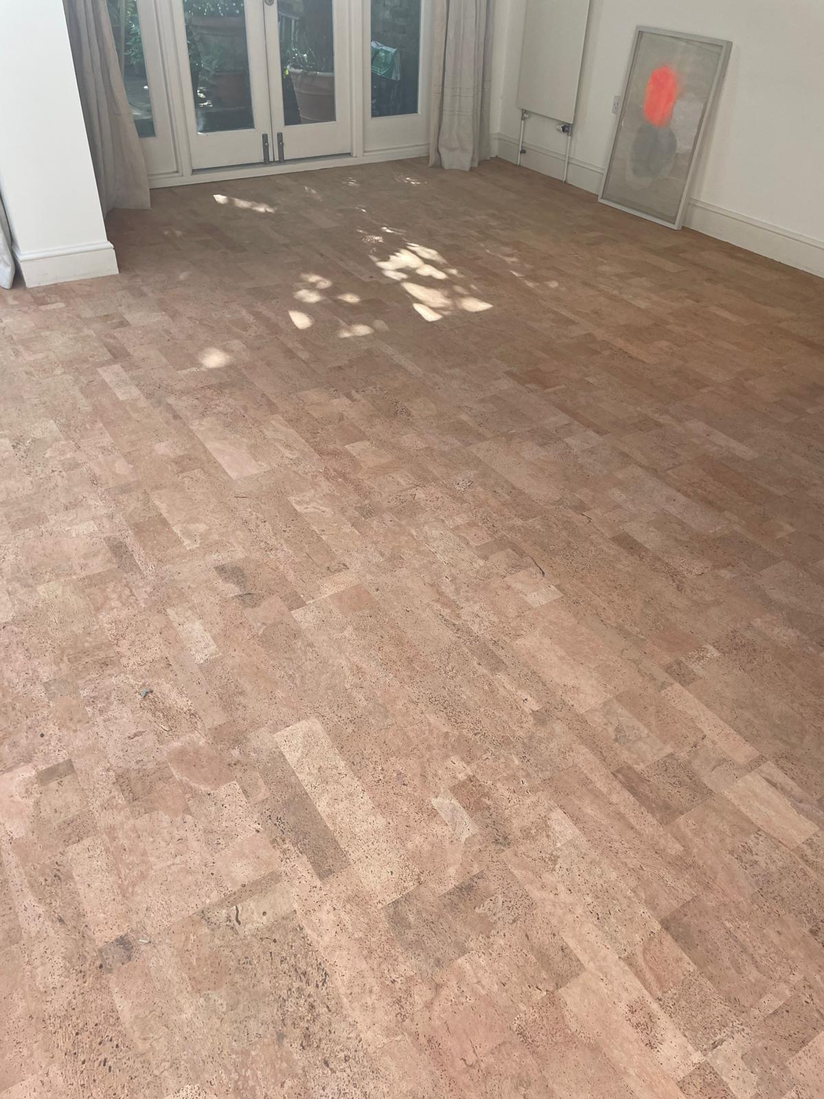 A beautiful cork floor installation in London – Fenstoncarter