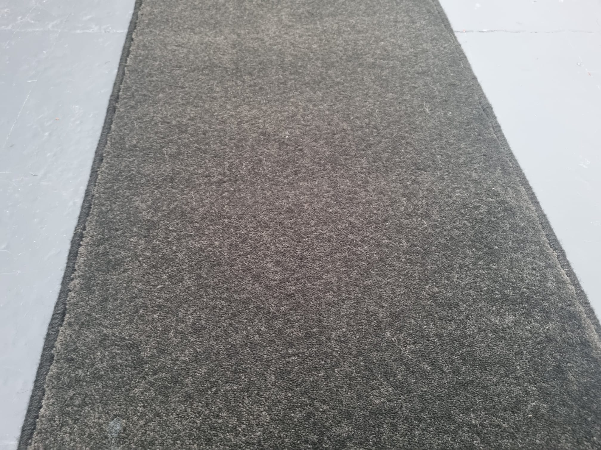 Dark grey Apollo Plus Rainstrom stair runner, very high quality, hand ...